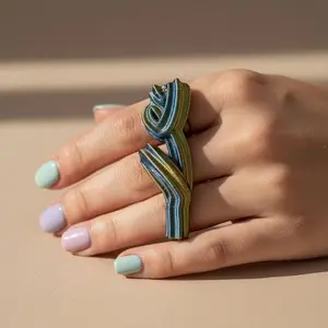 FORM & SEEK Superbloom Ring - Blue Green