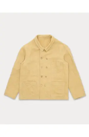 FORTELA Garçon Double-breasted Linen Jacket - Camel