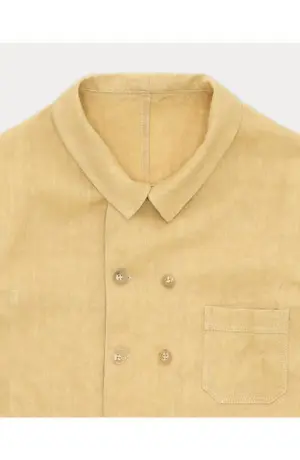 FORTELA Garçon Double-breasted Linen Jacket - Camel