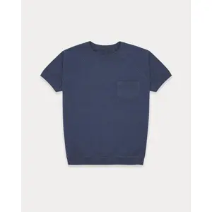 FORTELA Short Sleeve Brushed Jersey Sweatshirt - Indigo