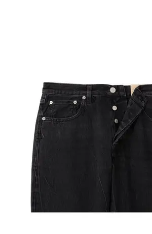 FORTELA 5-pocket Regular-fit Selvedge Denim Pants - Black
