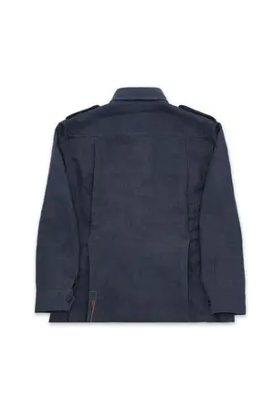 FORTELA Owen Linen Safari Jacket - Blue