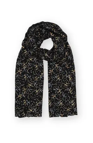 PASSION LILIE Splatter Dot Scarf - Blue