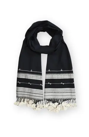 PASSION LILIE Kutch Scarf - Black