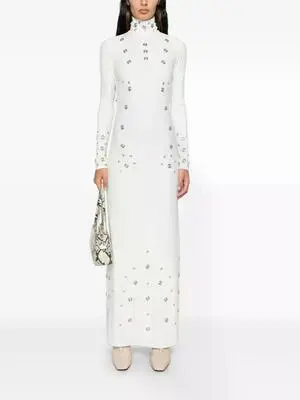 Coperni Snaps Maxi Dress - White