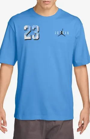 JORDAN Varsity Graphic T-shirt - University Blue/white