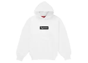 Supreme Paris Anniversary Box Logo Hoodie - White