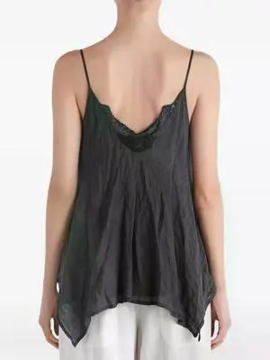 MARC LE BIHAN Lace Trim Handkerchief Hem Camisole