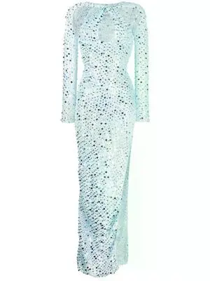 Coperni Sequin-embellished Maxi Dress - Blue