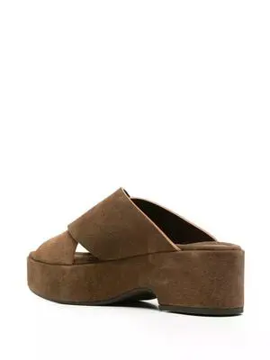CURIOSITÈ Criss-cross Platform Sandals