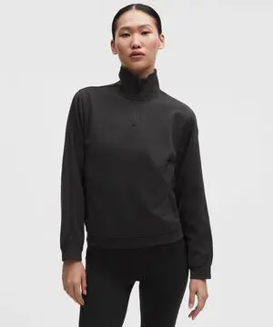 Lululemon Lululemon Textured Fleece Half Zip Black