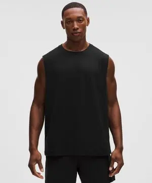 Lululemon Mesh Soft Jersey Sleeveless Tank Top - Black
