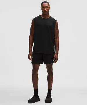Lululemon Mesh Soft Jersey Sleeveless Tank Top - Black