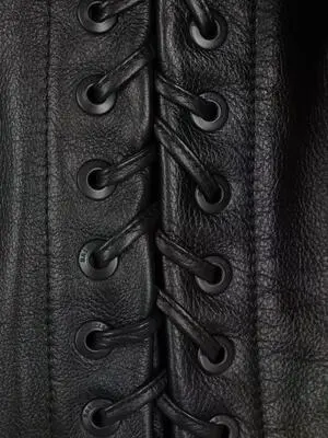 Balenciaga Lace-up Leather Jacket