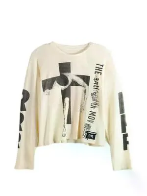 RRR123 Graphic Print Long Sleeve T-shirt