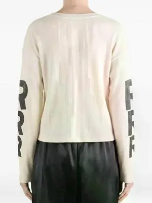 RRR123 Graphic Print Long Sleeve T-shirt