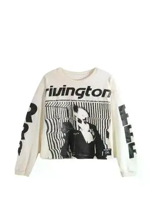 RRR123 Isness Cva Graphic Print Long-sleeved T-shirt - White