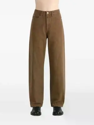 THE ELDER STATESMAN Frayed Hem Wide-leg Jeans