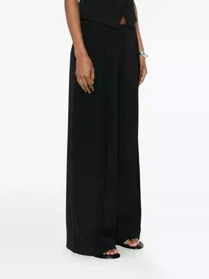 Imperial Pleated Wide-leg Palazzo Pants