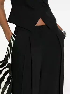 Imperial Pleated Wide-leg Palazzo Pants