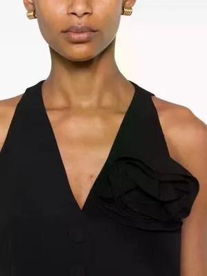 Imperial Cropped Floral Appliqué Top