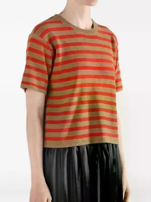 THE ELDER STATESMAN Scout Striped T-shirt