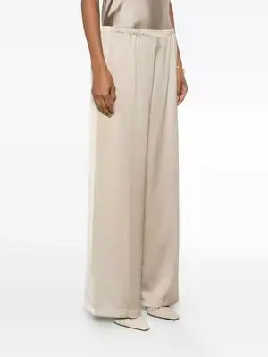 Imperial Satin Finish Wide-leg Trousers