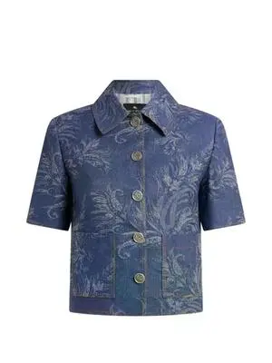 Etro Paisley Jacquard Denim Shirt