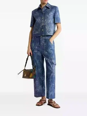 Etro Paisley Jacquard Denim Shirt