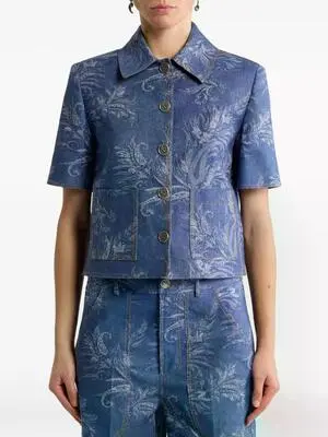 Etro Paisley Jacquard Denim Shirt