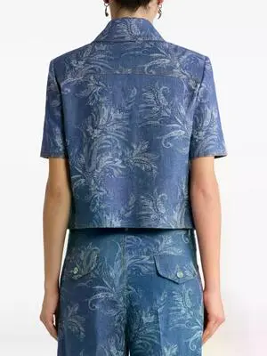 Etro Paisley Jacquard Denim Shirt