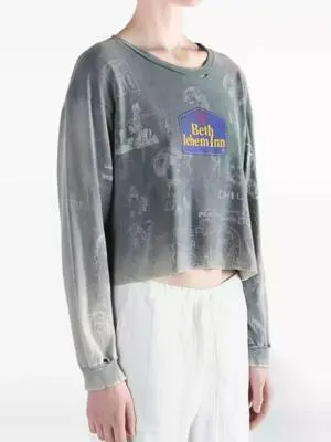 PALY Hollywood Bethlehem Graphic Print Distressed T-shirt