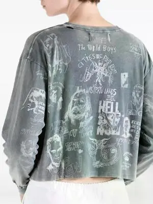 PALY Hollywood Bethlehem Graphic Print Distressed T-shirt
