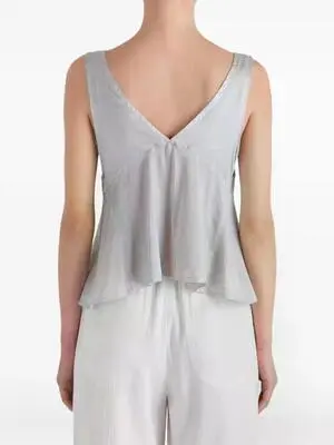 MARC LE BIHAN Cowl Neck Peplum Top