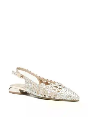 CARMELA Woven Slingback Flat Pumps