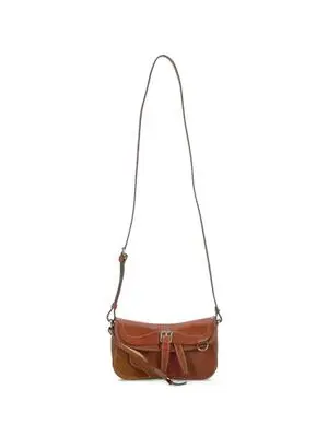 BOLDRINI Bolduini Contrast Stitch Buckle-fastening Cross Body Bag - Brown