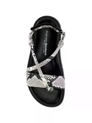 PATRIZIA BONFANTI Buckled Slingback Sandals