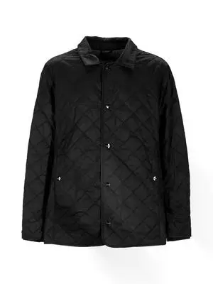 HUSKY Quilted Press-stud Jacket - Black
