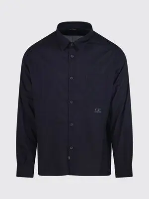 C.P. COMPANY Long-sleeved Cotton Shirt With Patch Pocket