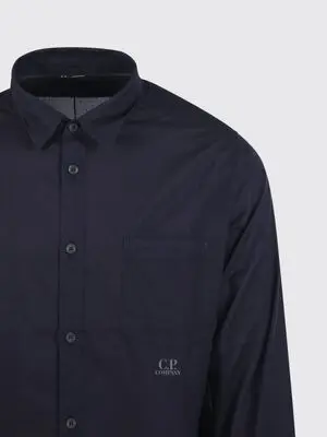 C.P. COMPANY Long-sleeved Cotton Shirt With Patch Pocket