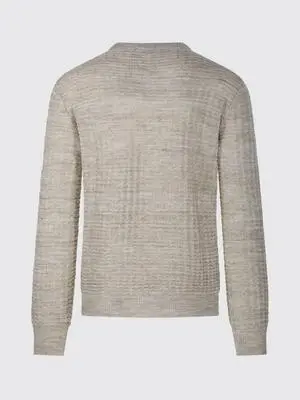 ROBERTO COLLINA Crewneck Cotton And Linen Blend Jumper With Three Buttons