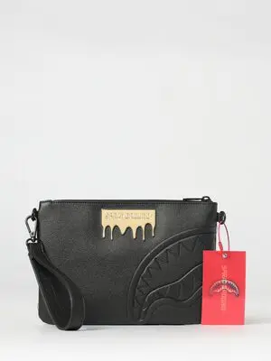 SPRAYGROUND Black Crocodile Effect Briefcase - Multicolor