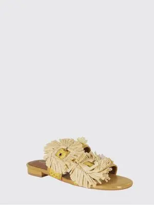 Kurt Geiger Raffia Embellished Heeled Sandals