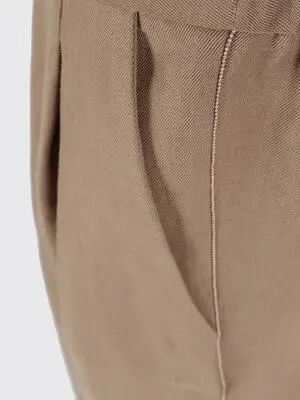 Fabiana Filippi Linen Blend Drawstring Pants - Mud