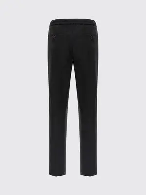 Incotex Slim Fit Virgin Wool Trousers With Drawstring Waist