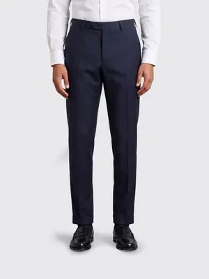 Incotex Slim Fit Tailored Trousers In Pure Virgin Wool - Blue