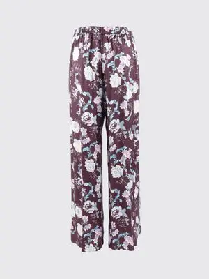 FORTE_FORTE Floral Print Viscose Palazzo Trousers - Brown