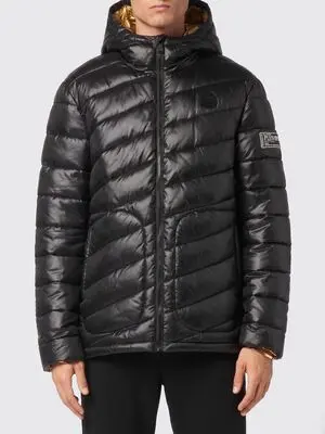 PLEIN SPORT Quilted Padded Nylon Down Jacket - Black