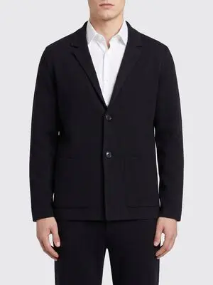 ROBERTO COLLINA Single-breasted Cotton Blazer - Black