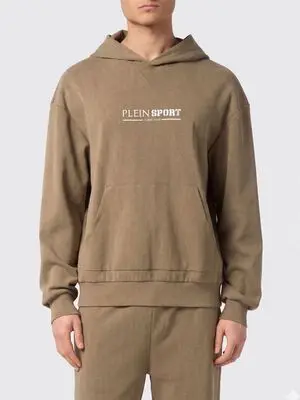 PLEIN SPORT Cotton Hooded Sweatshirt With Logo - Green